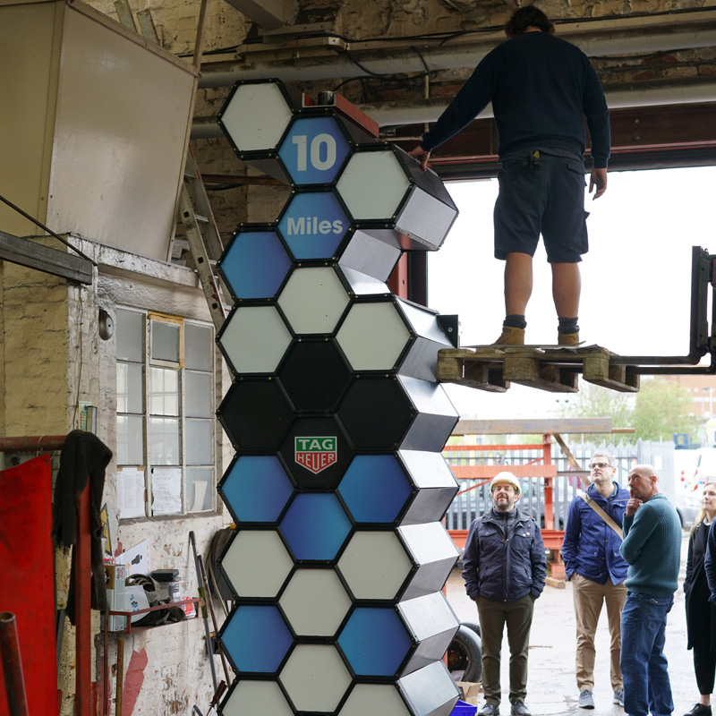 TCS London Marathon Mile Markers - Mosaic